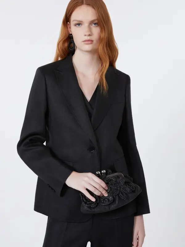Max Mara Linen Canvas Blazer