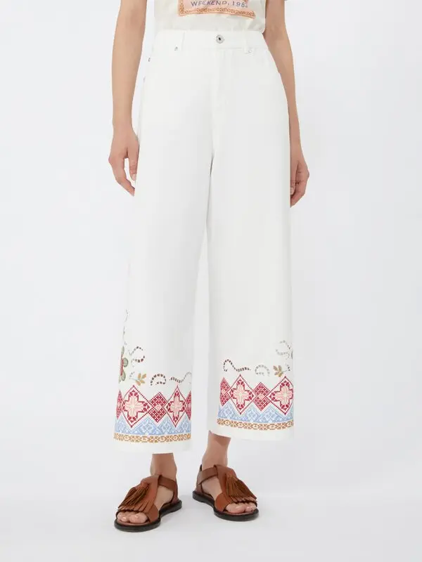 Max Mara Cotton Bull Trousers
