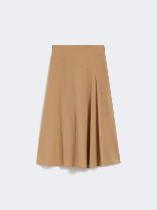 Max Mara Cotton-poplin Skirt - Tobacco