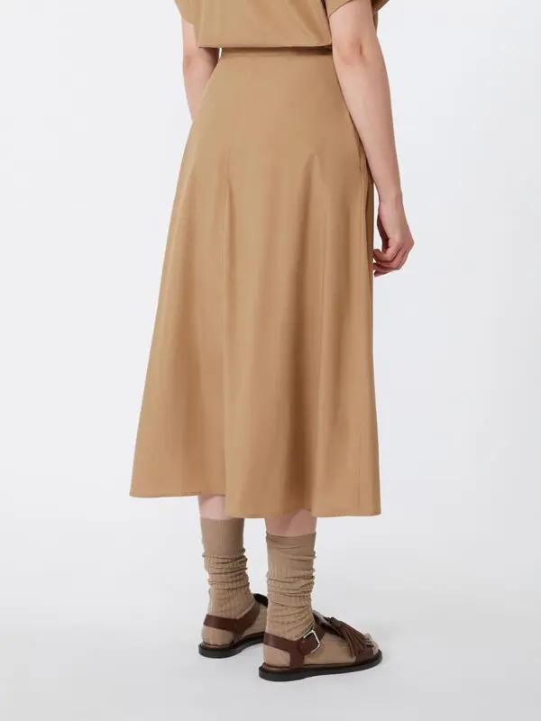 Max Mara Cotton-poplin Midi Skirt