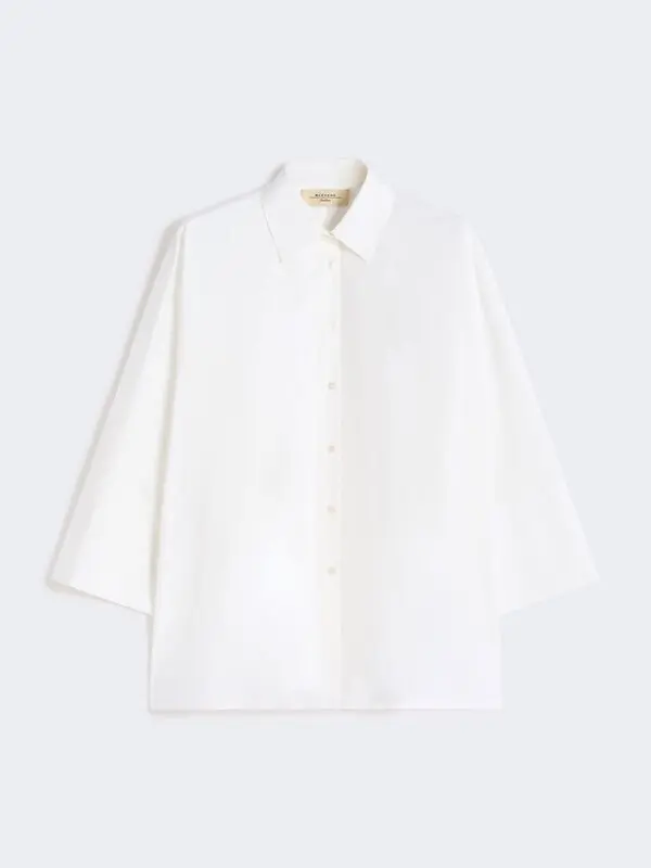 Max Mara Cotton Poplin Oversized Shirt - White
