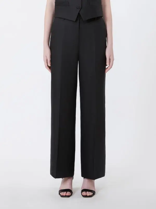 Max Mara Linen Canvas Trousers