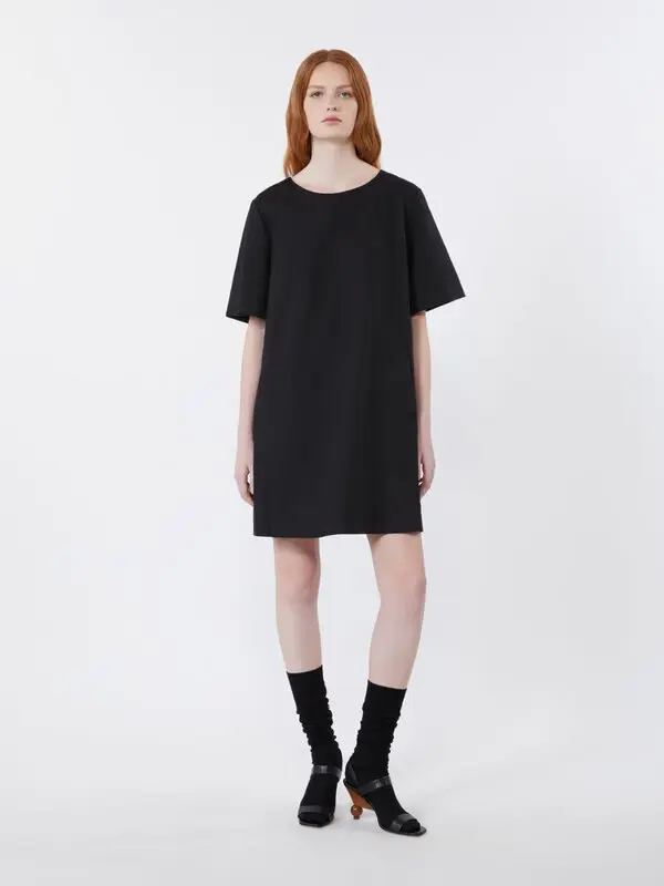 Max Mara Cotton And Linen Canvas Mini Dress