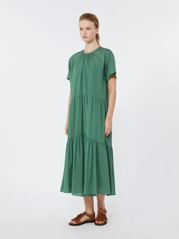 Max Mara Technical Cotton Canvas Dress