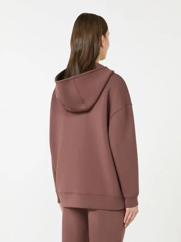 Max Mara Funnel Neck Scuba Jersey Sweatshirt - Brown
