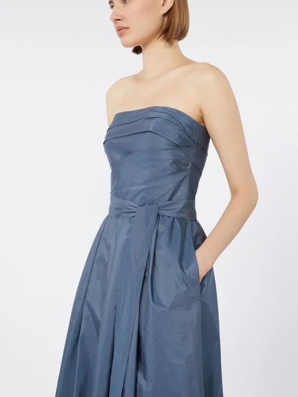 Max Mara Taffeta Bustier Maxi Dress