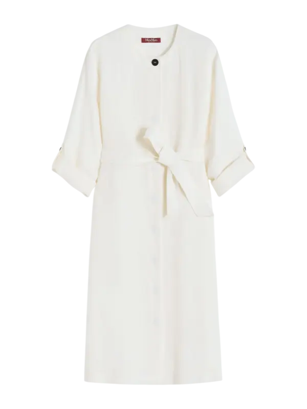 Max Mara Midi Linen Dress - Natural