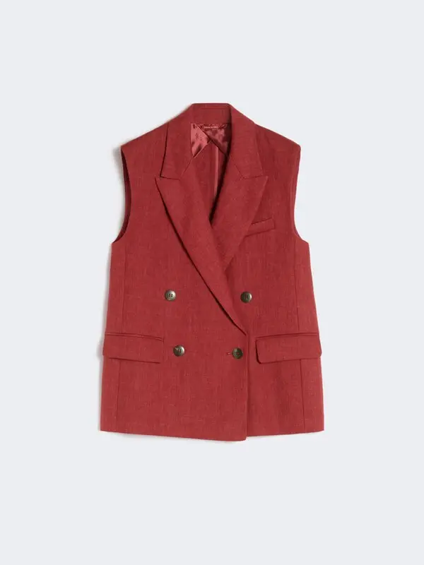 Max Mara Linen Twill Gilet