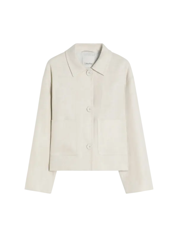 Max Mara Stretch Linen And Cotton Jacket - Ivory