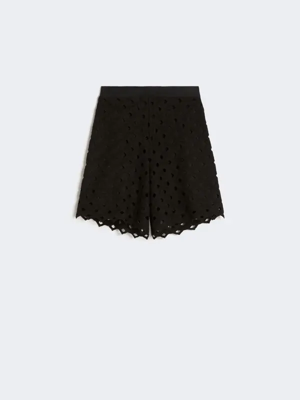 Max Mara Macramé Jersey Bermuda Shorts