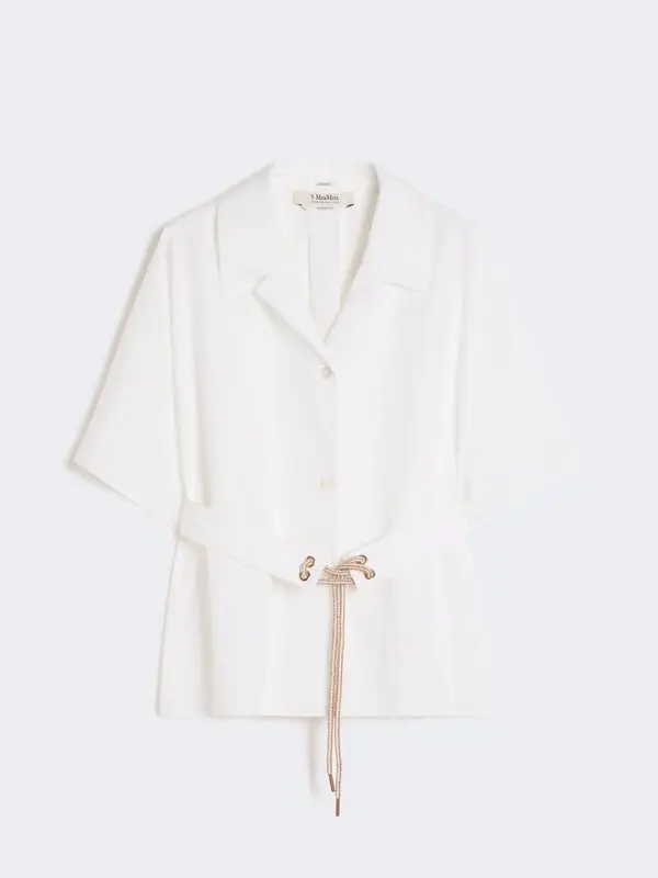 Max Mara Cotton Poplin Shirt - White