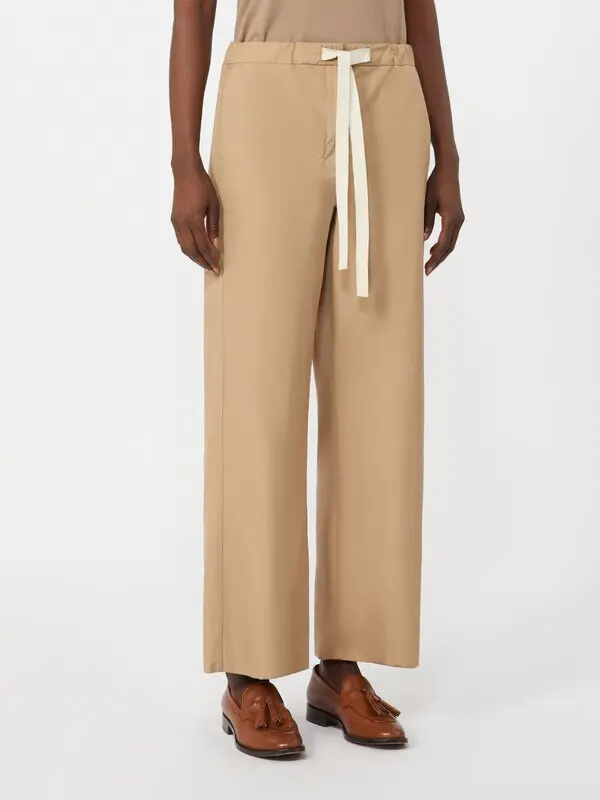 Max Mara Cotton Drawstring Trousers