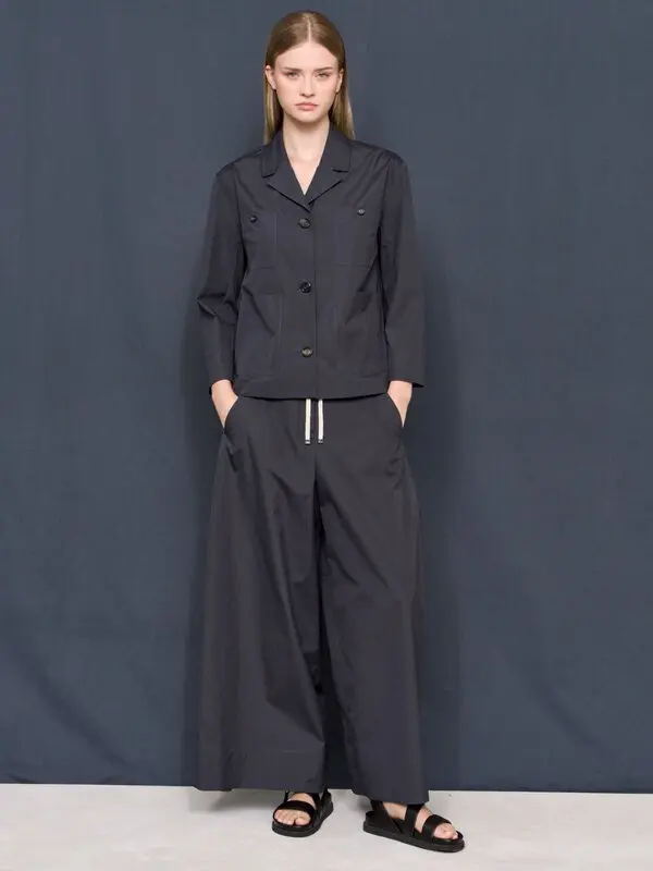 Max Mara Poplin Drawstring Trousers