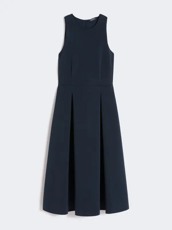 Max Mara Long Flared Scuba Jersey Dress - Ultramarine