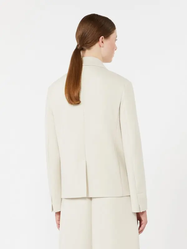 Max Mara Double-breasted Scuba Jersey Jacket