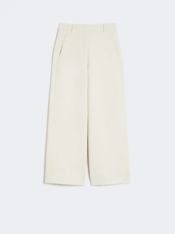 Max Mara Straight-fit Scuba Jersey Trousers - Beige