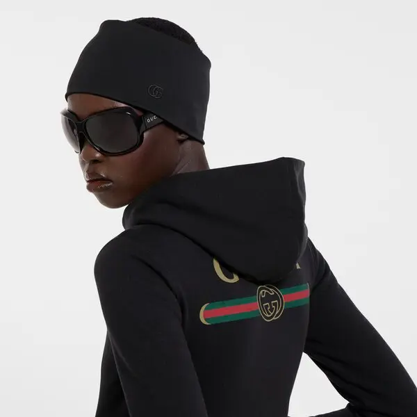 Gucci Cotton Jersey And Cashmere Zip Jacket