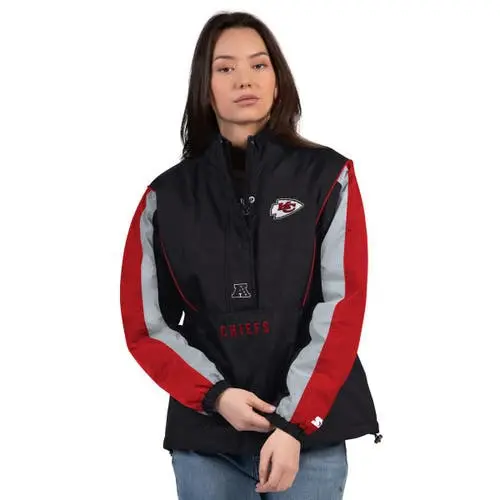 STARTER Kansas City Chiefs Thursday Night Gridiron Half-zip Jacket