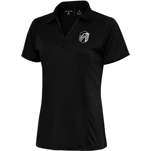 ANTIGUA St. Louis City Sc Brushed Metallic Logo Tribute Polo - Black