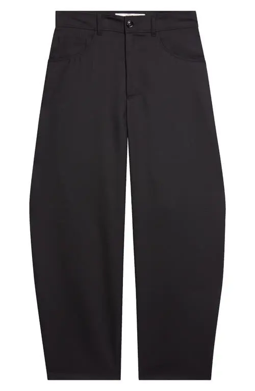 Séfr Gino Barrel Leg Trousers - Fine Black Wool
