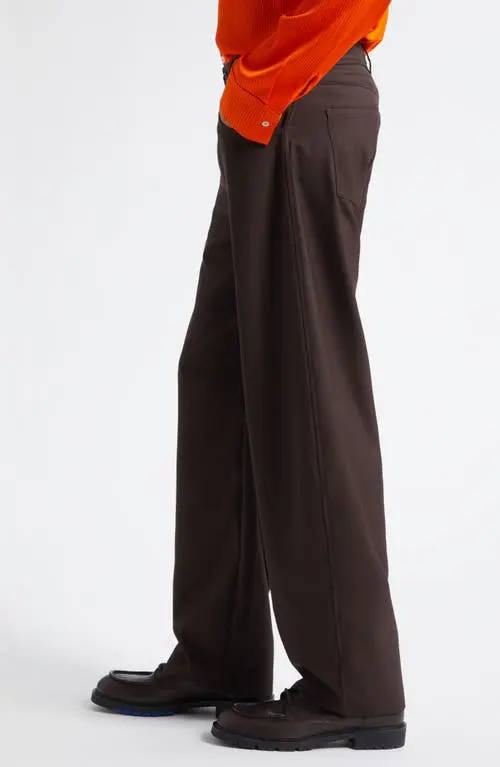 Séfr Gino Barrel Leg Trousers - Fine Sludge Wool