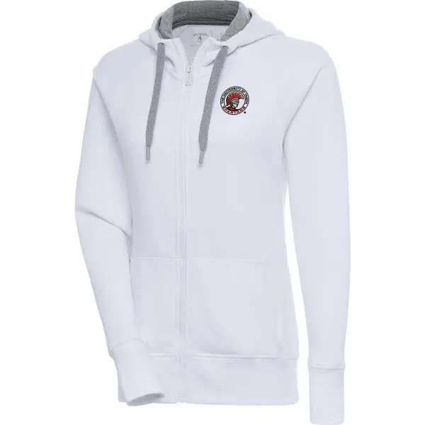 ANTIGUA Tampa Spartans Victory Full-zip Hoodie - White