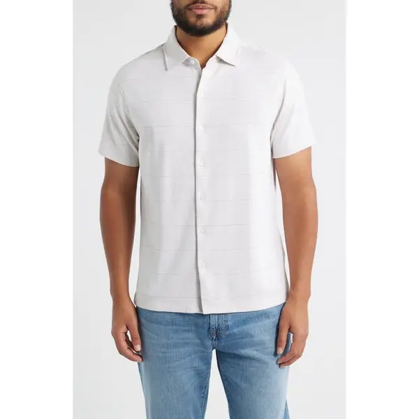 Robert Barakett Torin Short Sleeve Button-up Shirt - Shadow Coral