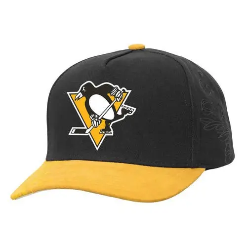 Mitchell & Ness Gold Pittsburgh Penguins May Flowers Pro Crown Adjustable Hat
