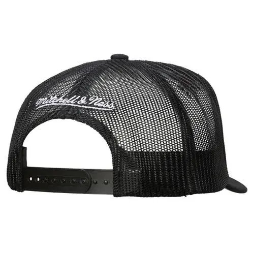 Mitchell & Ness Black Los Angeles Kings Gridlock Trucker Adjustable Hat