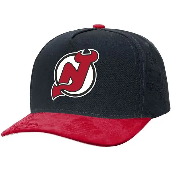 Mitchell & Ness Red New Jersey Devils May Flowers Pro Crown Adjustable Hat