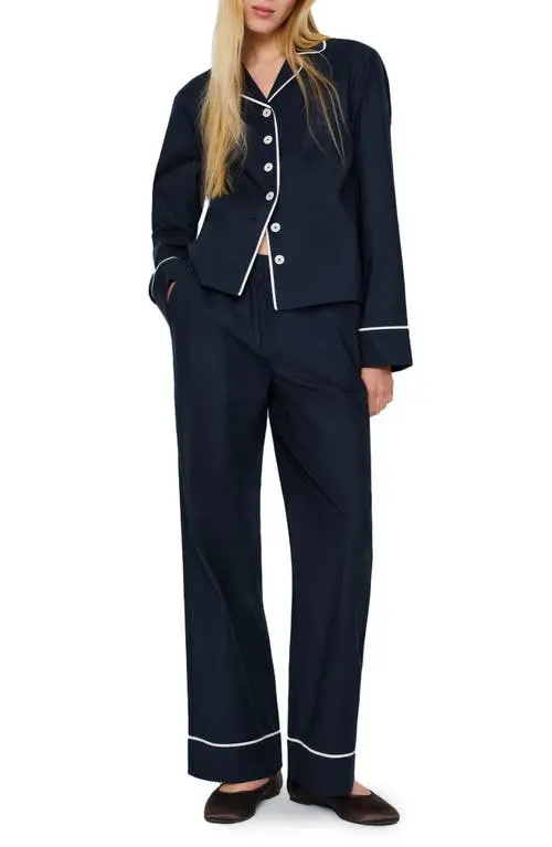 REFORMATION Coco Piped Stretch Cotton Pajamas