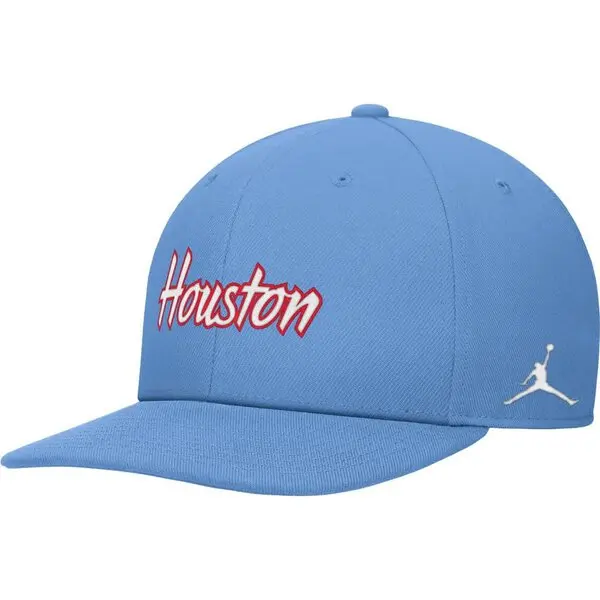 JORDAN BRAND Houston Cougars Dri-fit Snapback Hat - Light Blue