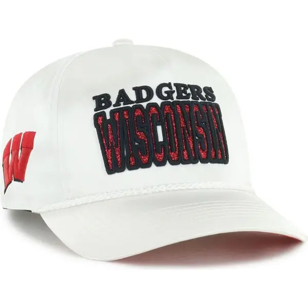 '47 47 Wisconsin Badgers Outspoken Hitch Adjustable Hat - White