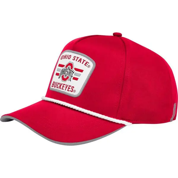 COLOSSEUM Ohio State Buckeyes Hits The Road Podium Adjustable Hat - Scarlet
