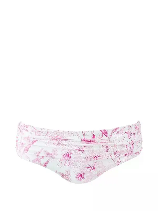 Melissa Odabash Bel Air Floral Bikini Bottom - White
