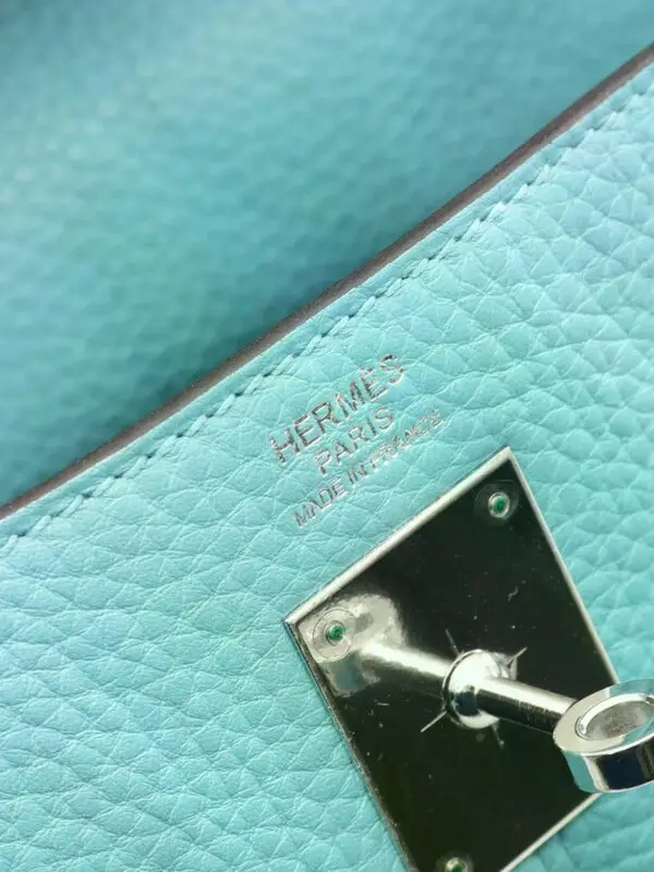 Hermès 2015 Clemence Kelly Ii Retourne 32 Handbag - Blue