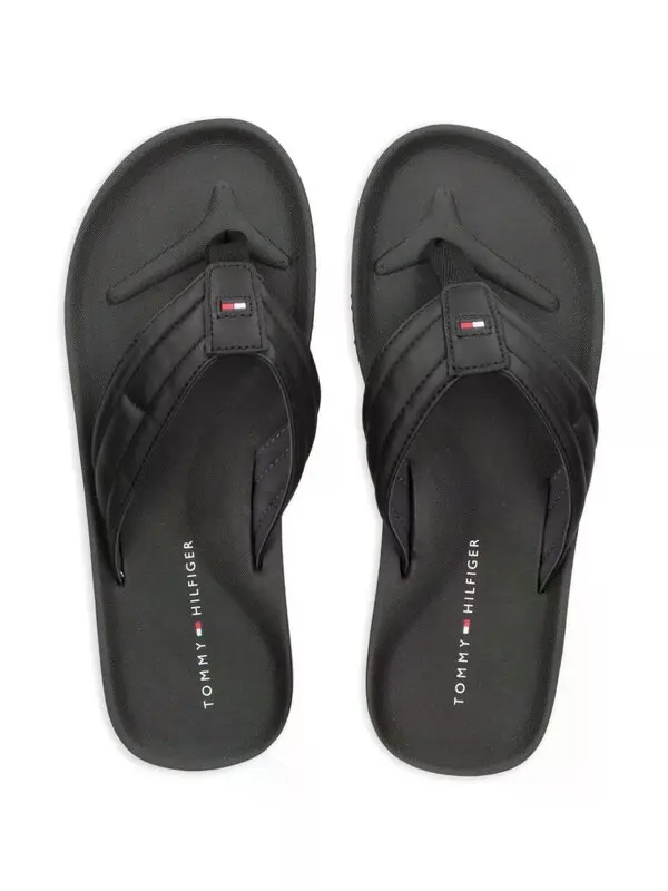 Tommy Hilfiger Padded Slides - Black