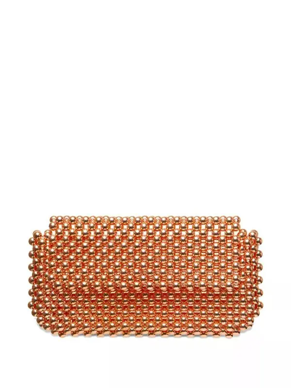0711 TBILISI Clover Beaded Clutch - Orange