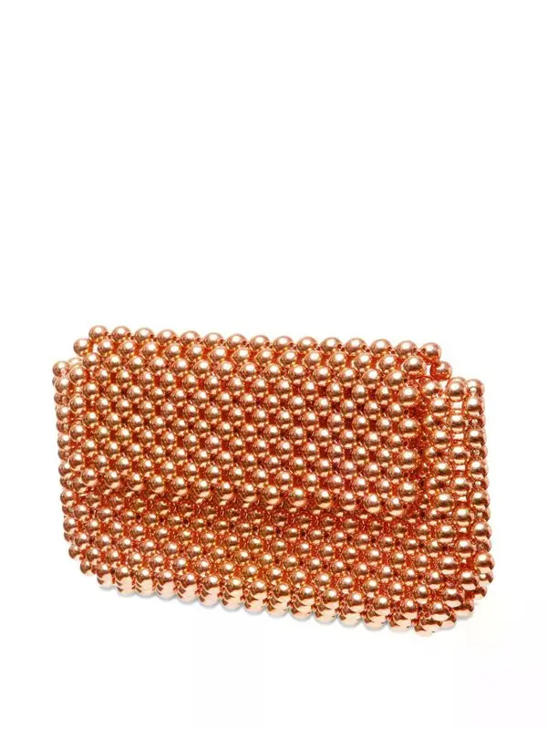 0711 TBILISI Clover Beaded Clutch - Orange