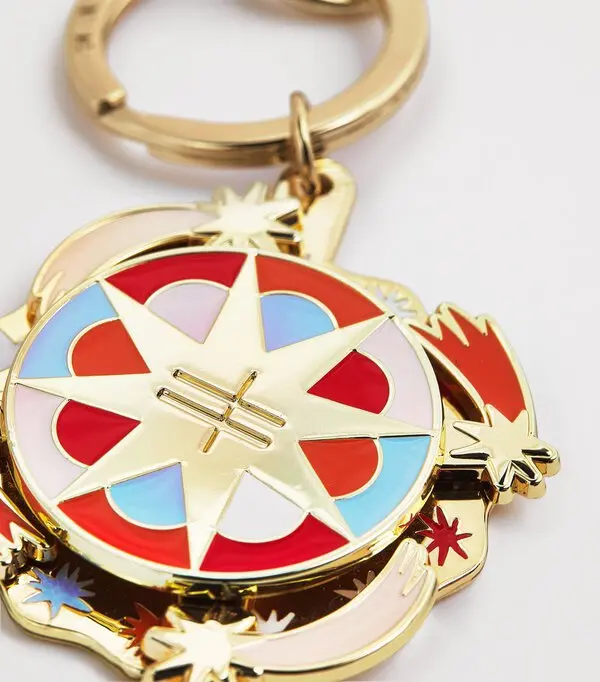 Harrods Spinning Star Keyring
