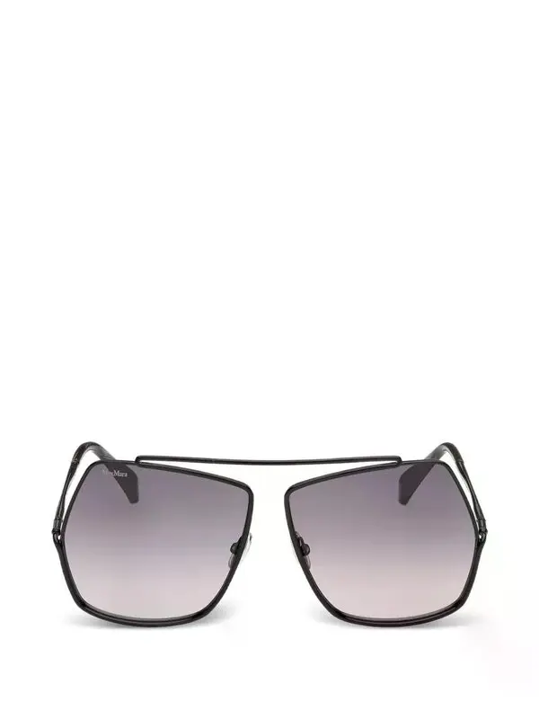 Max Mara Geometric-frame Sunglasses - Black