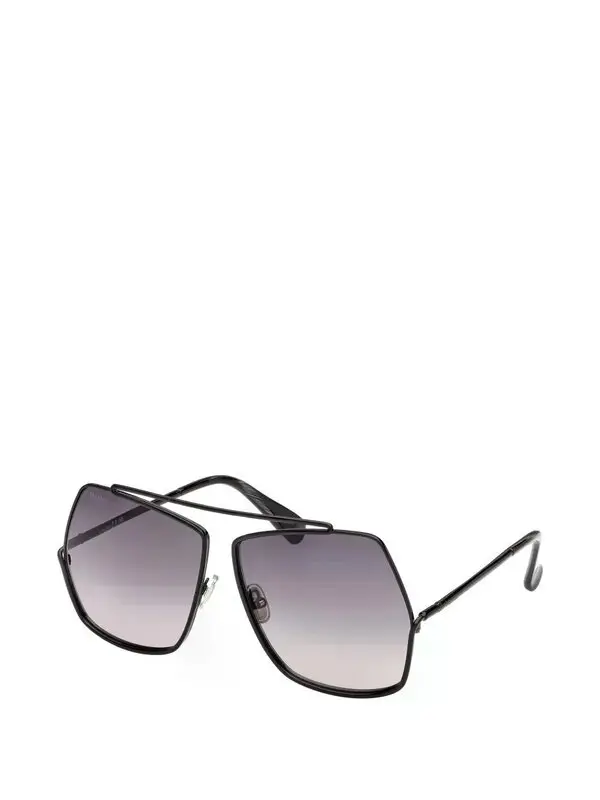 Max Mara Geometric-frame Sunglasses - Black