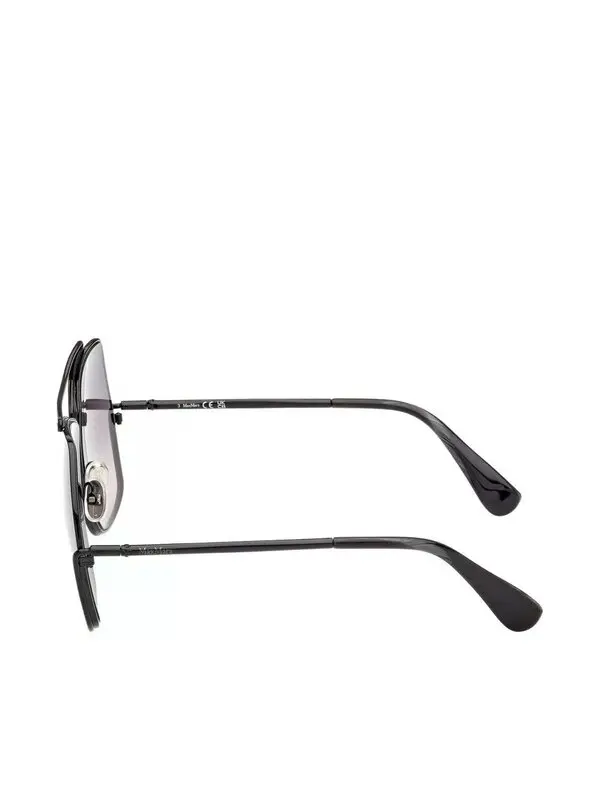Max Mara Geometric-frame Sunglasses - Black