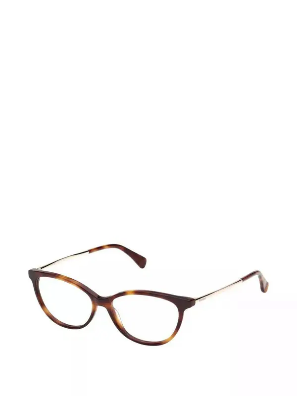 Max Mara Havana Oval-frame Glasses