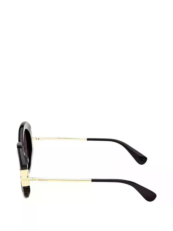 Max Mara Round-frame Sunglasses - Black