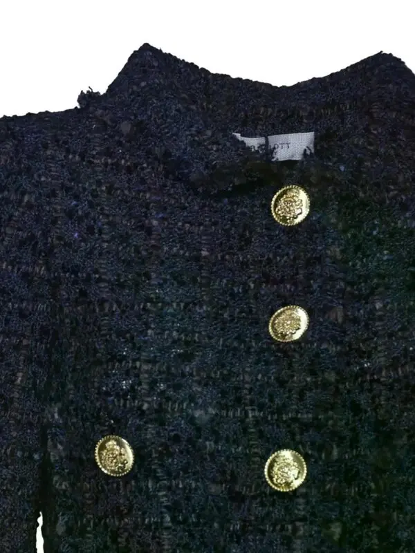 CHARLOTT Textured Coat With Frayed Trim