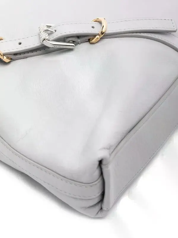 Givenchy Medium Voyou Leather Shoulder Bag - Grey