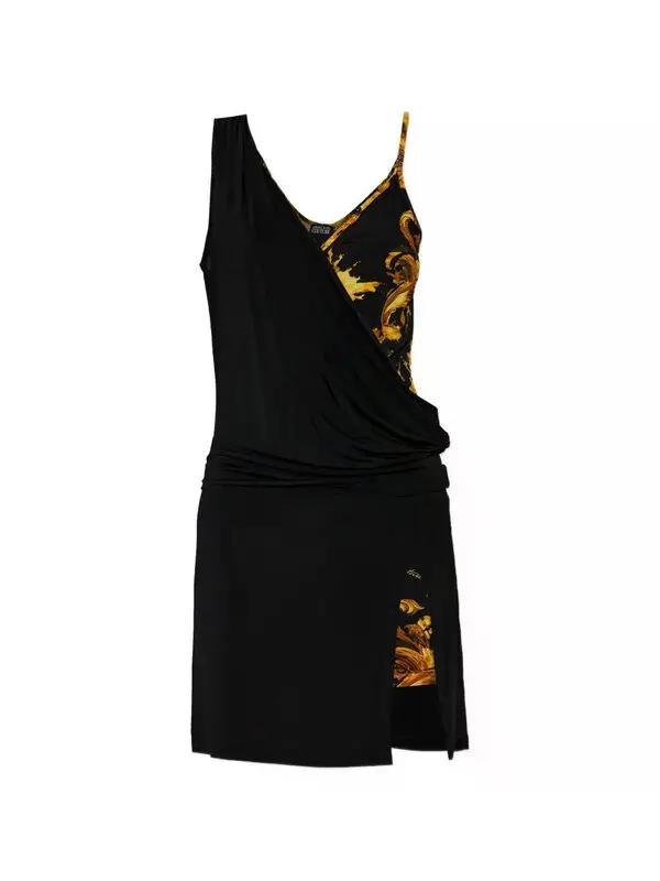 Versace Printed-panels Mini Dress