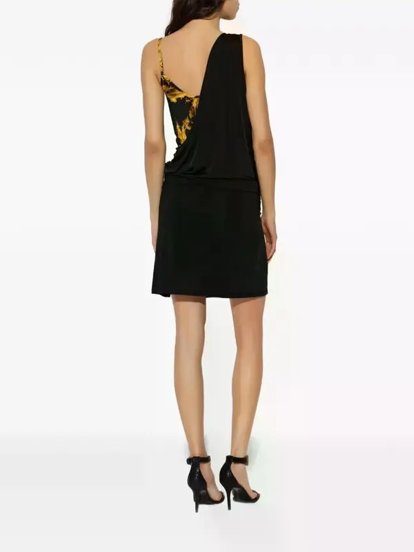 Versace Printed-panels Mini Dress