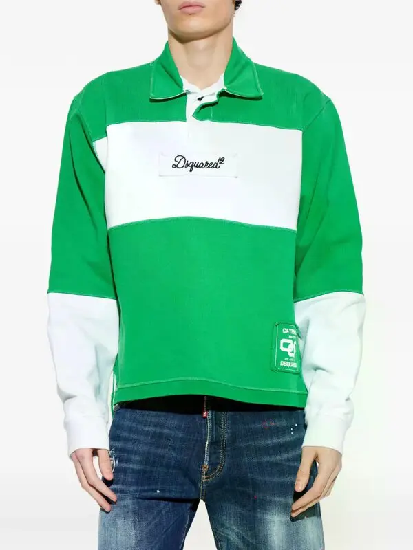 Dsquared2 College Colour-block Polo Shirt